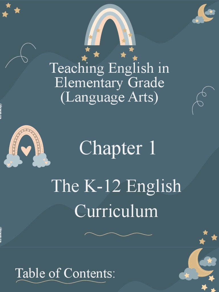 K-12 English Curriculum for Elementary | PDF | Curriculum | Learning
