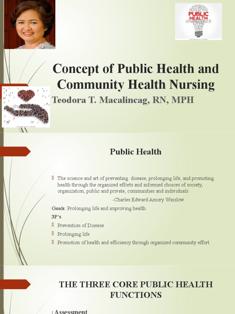 Module 1 CHN2 Concept of Public Health and Community Health Nursing ...