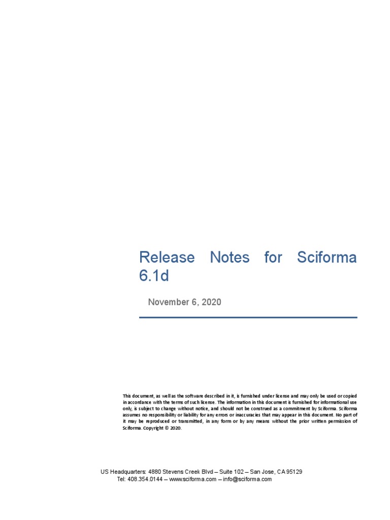 Sciforma6.1d ReleaseNote US | PDF | Java Version History | Microsoft ...