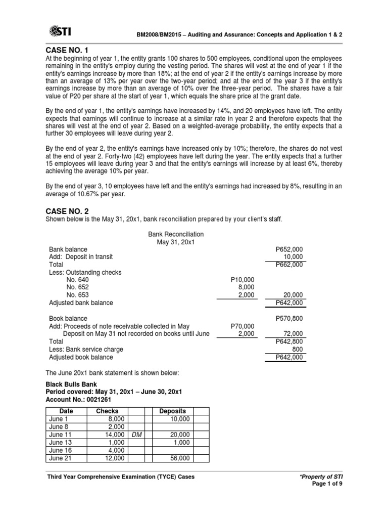 Audit Cases | PDF | Present Value | Book Value