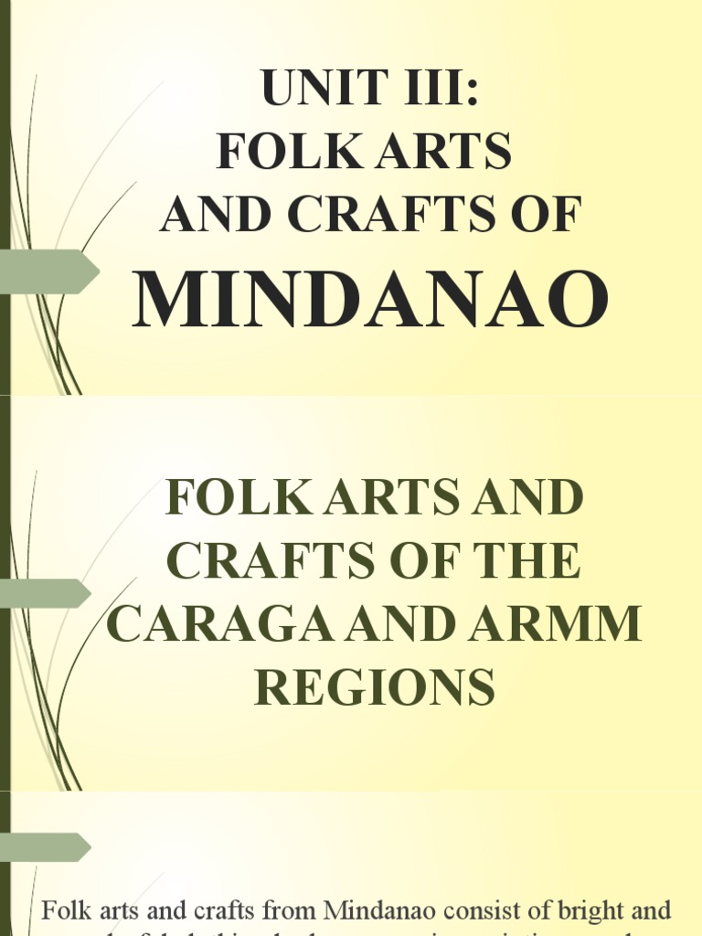 G7 UNIT 3 ARTS Lesson 1 Caraga and ARMM Regions | PDF | Softlines ...