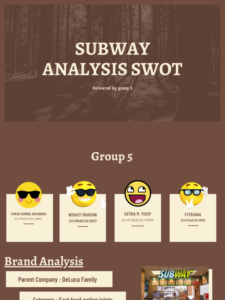 Subway Analysis SWOT | PDF | Mc Donald's | Fast Food