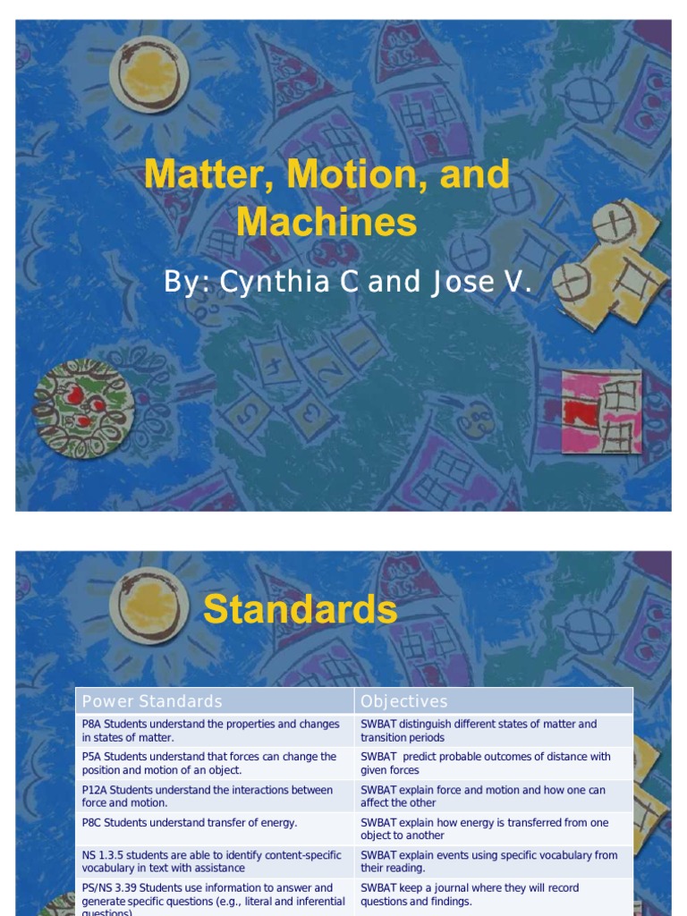 Matter, Motion, and Machines | PDF | Matter | Gases