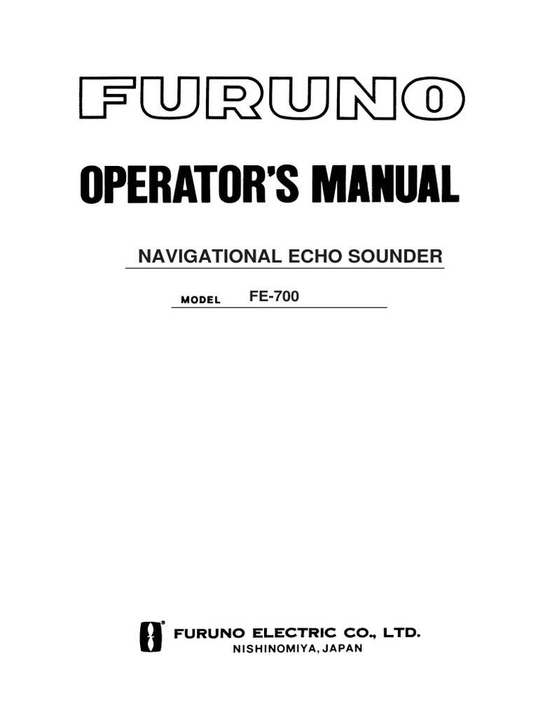 FE700 Operator Manual | PDF