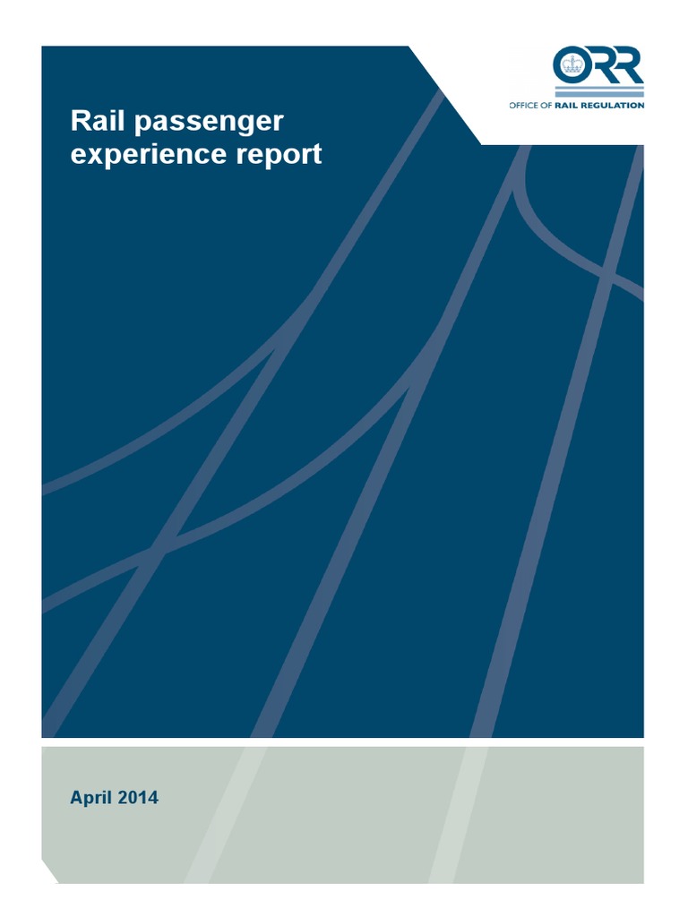 Rail Passenger Experience Report | PDF | Cost Of Living | Rail Transport