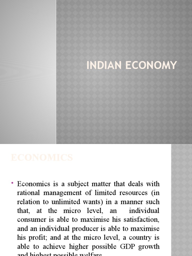 Indian Economy | PDF | Capitalism | Economics