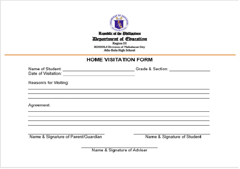 Home Visit Form | PDF