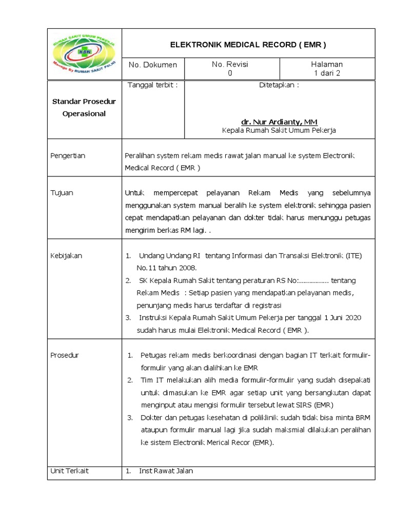 Peralihan Ke Electronik Medical Record (Emr) | PDF