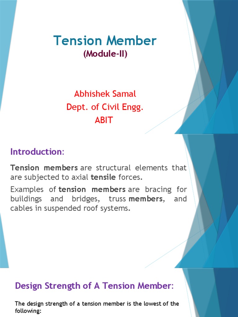 Tension Members in Steel Structures | PDF | Technology & Engineering