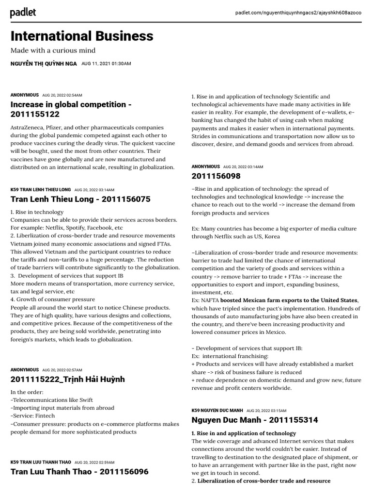 International Business | PDF | Exports | Globalization