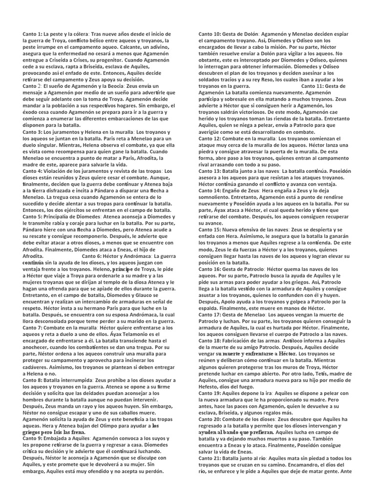 La Iliada | PDF | Héctor | Aquiles