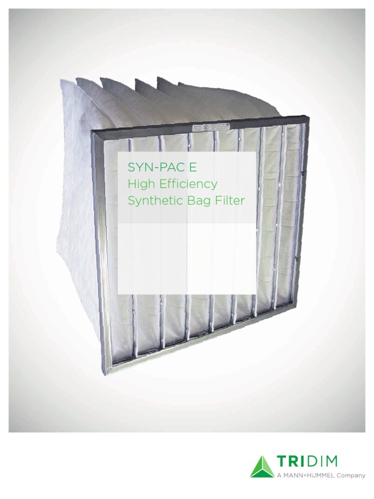 Data Sheet 1100-5 Bag Filter Syn-Pac E | PDF | Antimicrobial | Building ...