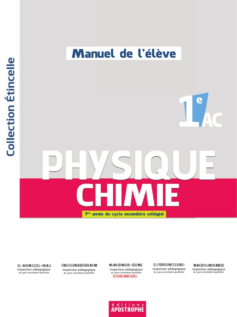 Manuel 1ac PC | PDF | Masse | Densité