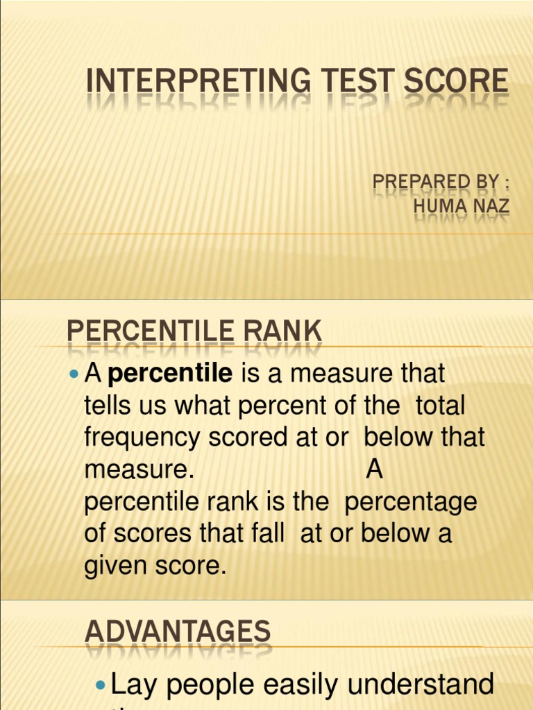 Understanding Test Scores and Statistics | PDF | Mean | Variance