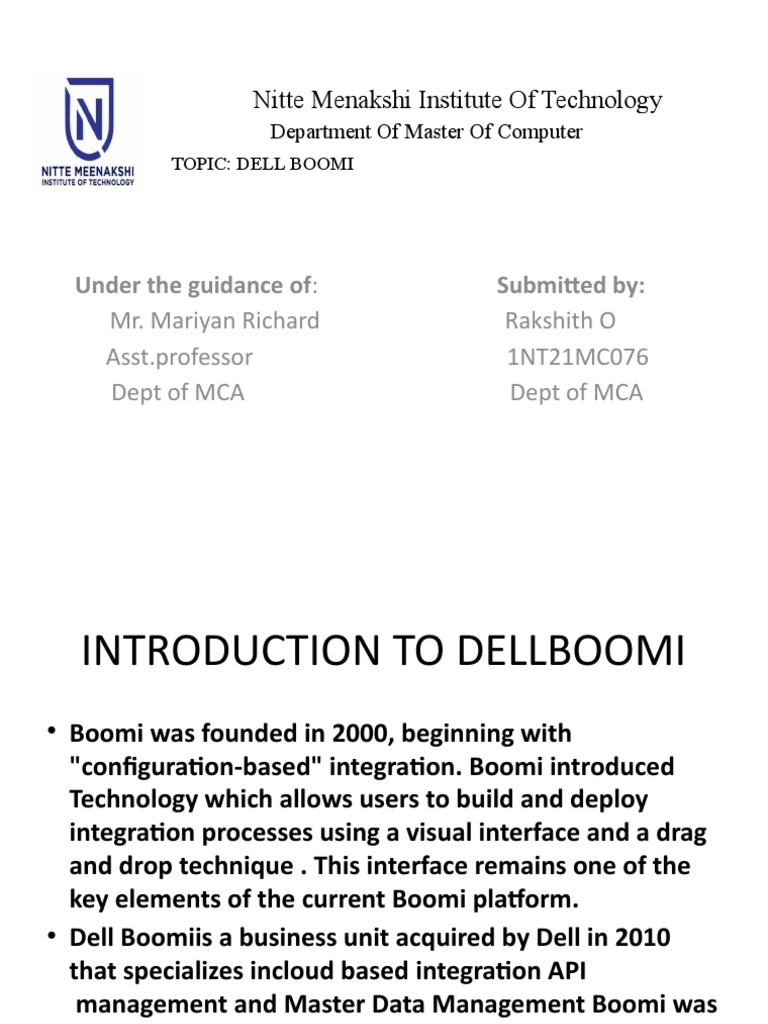 Dell Boomi | PDF | User Interface | Application Software