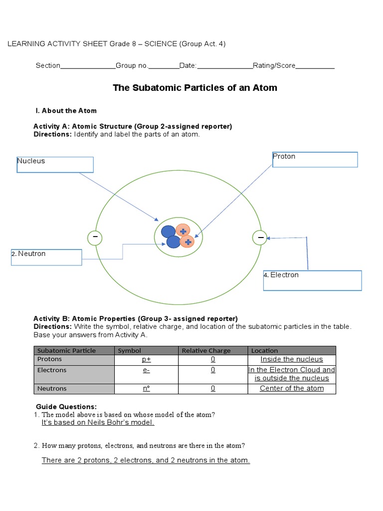 Rhea Margarette Mesinas LEARNING ACTIVITY SHEET Grade 8 Group Act 4 ...