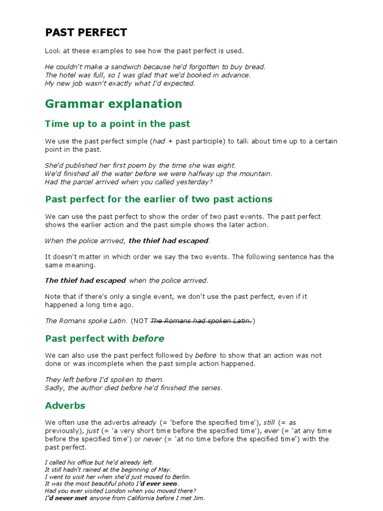 Understanding Past and Present Perfect Tenses | PDF | Grammatical Tense ...