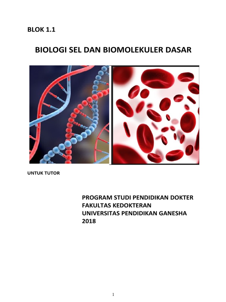 Modul Blok 1.1 Biologi Sel Dan Biomolekuler Dasar Pleno | PDF