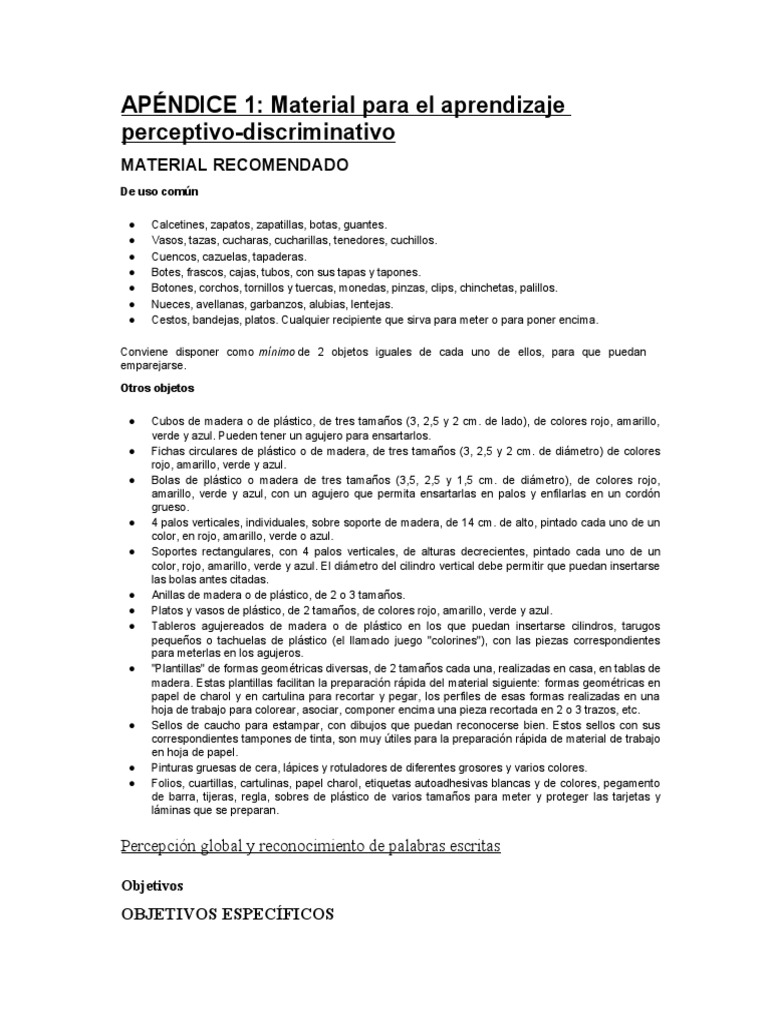 Actividades para Niños Pre-Lectura | PDF | Memoria