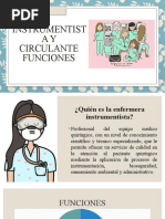 Funciones de Enfermera Instrumentista y Circulante | PDF | Cirugía | Enfermería