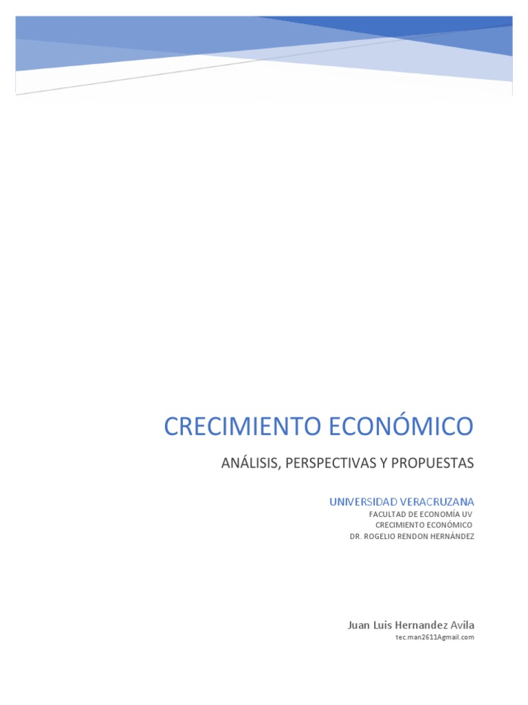 Ensayo Crecimiento Economico | PDF | Producto Interno Bruto | Crecimiento económico