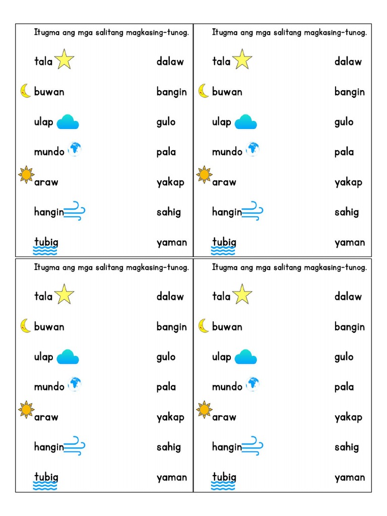 Magkasingtunog | PDF