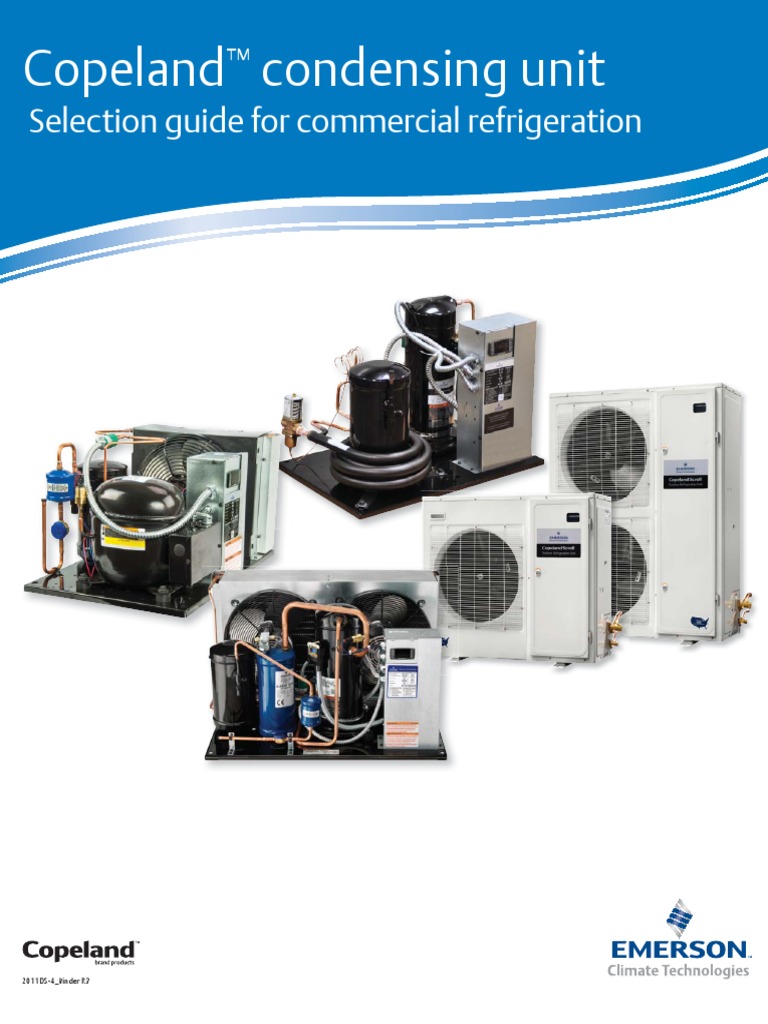 Copeland Condensing Unit Selection Guide For Commercial Ref | PDF ...