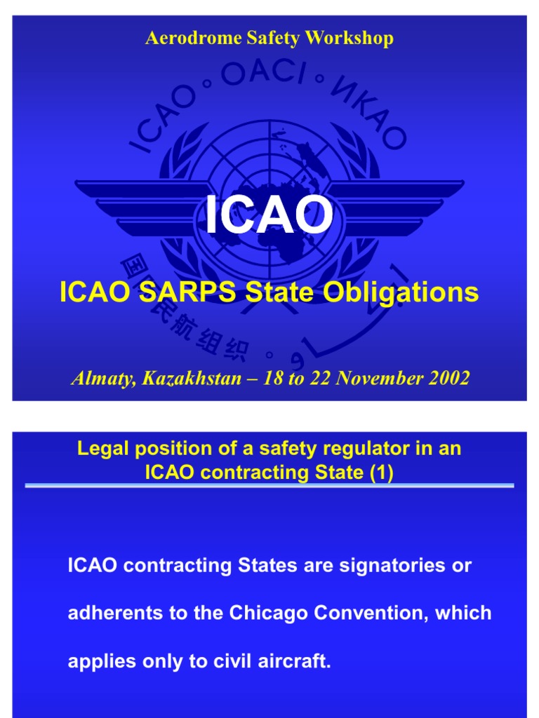 ICAO Sarps Obligations En | Safety | Regulatory Compliance