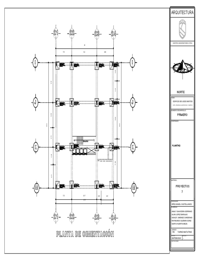 Diseño Cimentación Edificio Mixto | PDF