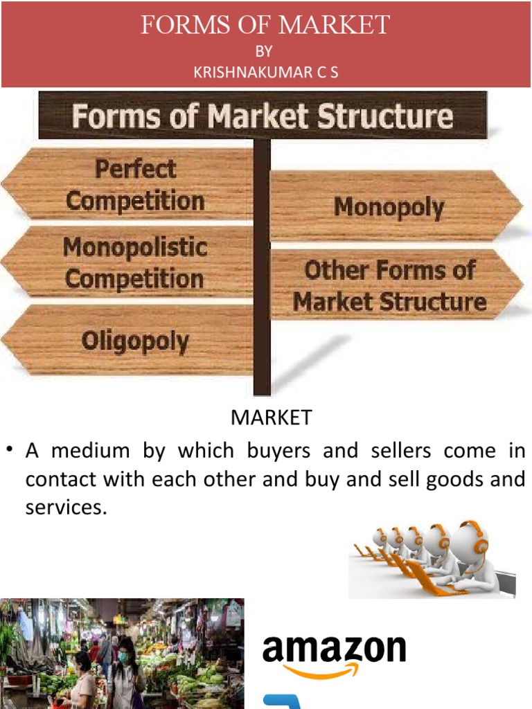 FORMS OF MARKETS: PERFECT COMPETITION, MONOPOLY, MONOPOLISTIC ...