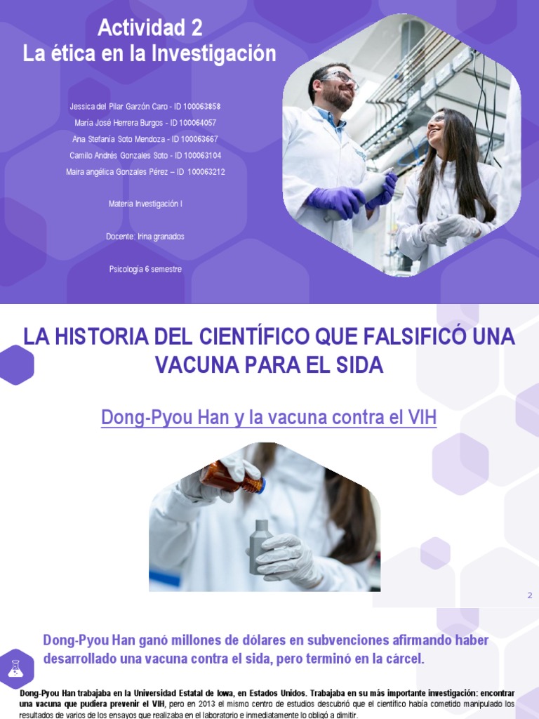 Actividad 2 - La Etica en La Investigacion - Trabajo en Grupo ...