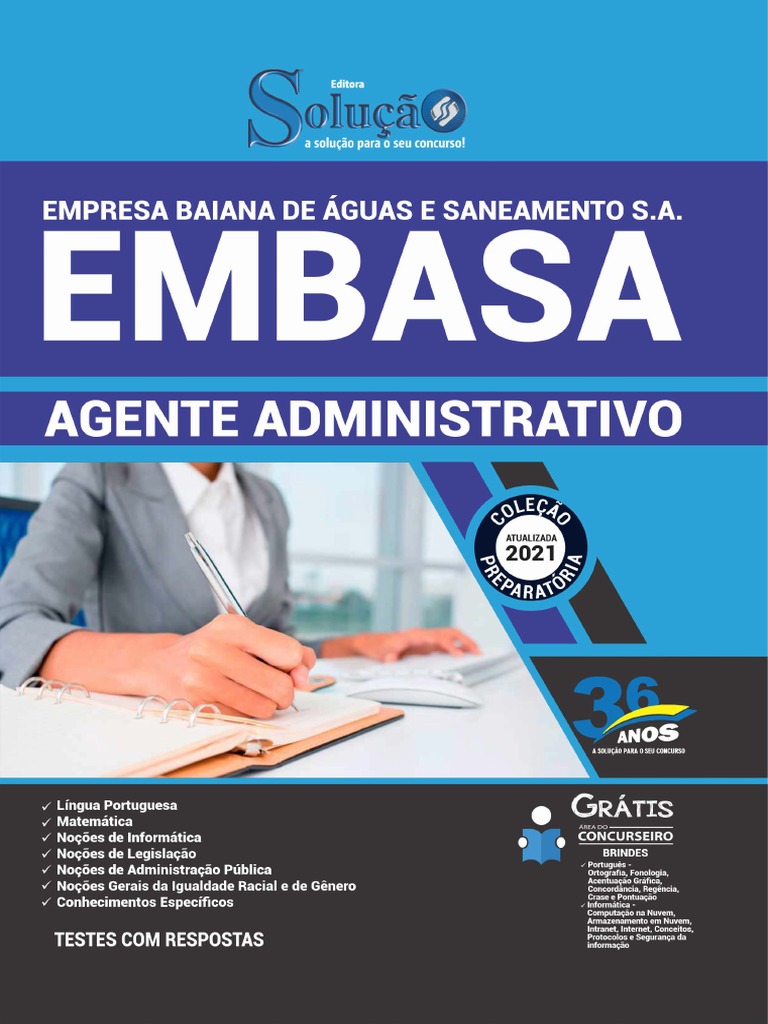 Apostila EMBASA 2021 - Agente Administrativo | PDF | Estresse (Linguística) | Sílaba