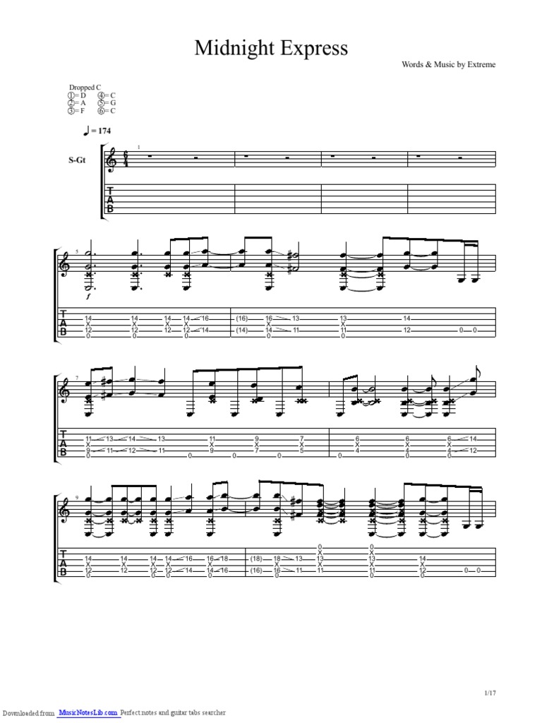 Extreme - Midnight Express | Download Free PDF | Musical Compositions