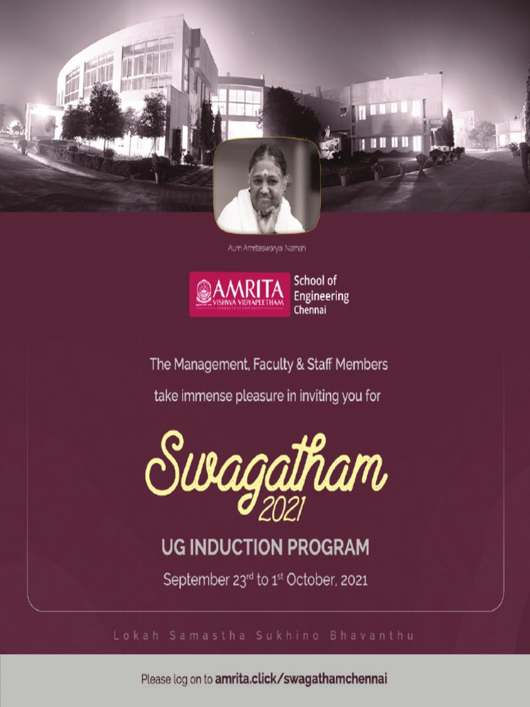 Swagatham 2021 (Chennai) | PDF