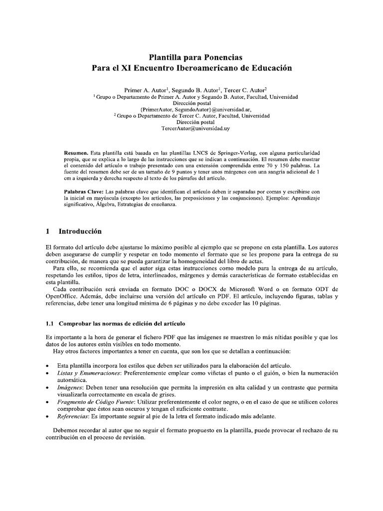 Formato Springer | PDF