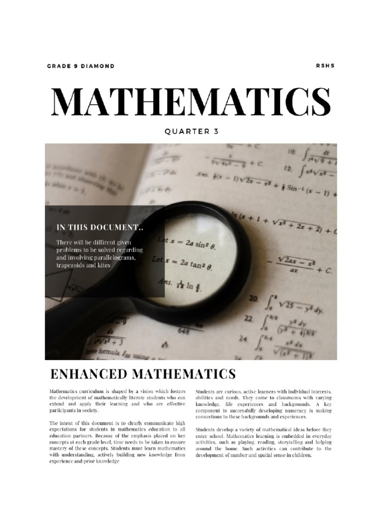 Solves Problems Involving Parallelograms, Trapezoids | PDF | Area | Rectangle