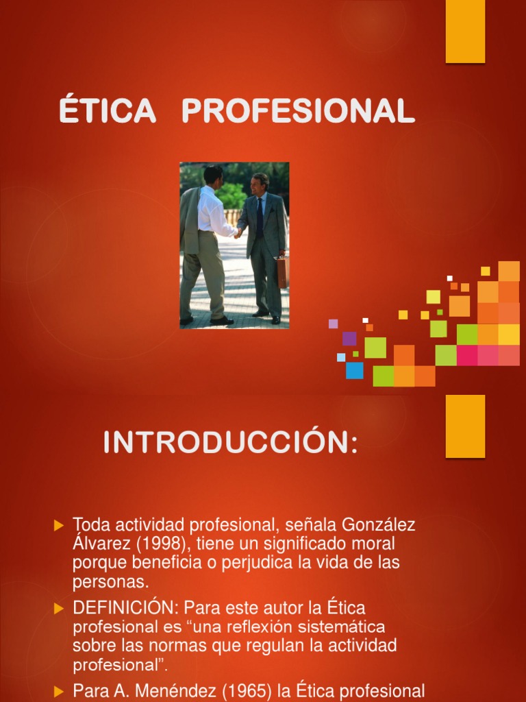 Etica Profesional | PDF | Ética profesional | Moralidad