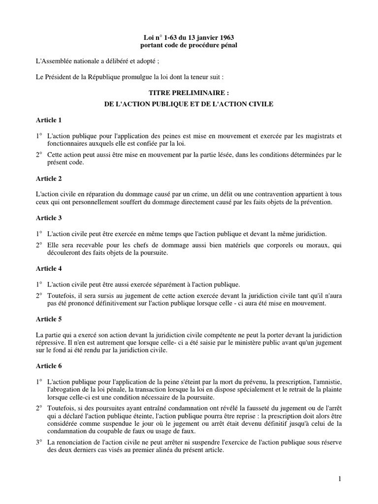Le Code De Procedure Penale PDF Perquisition Enqu te Pr liminaire