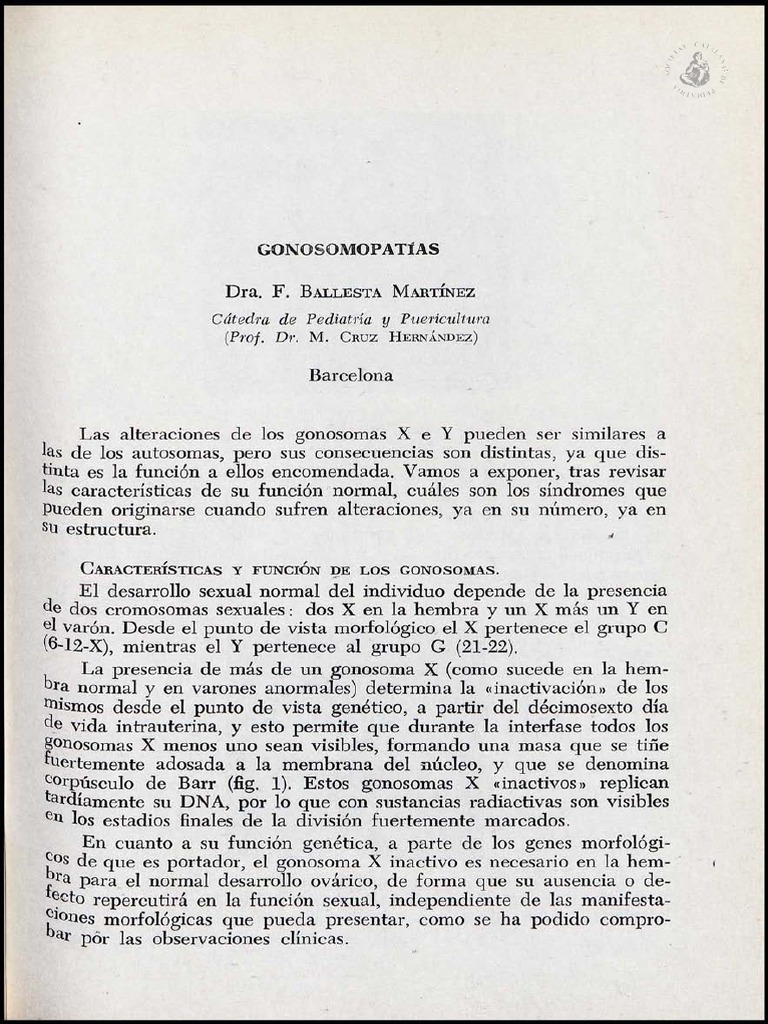 Alteraciones de Gonosomas X e Y | PDF | Genética | Nucleo celular