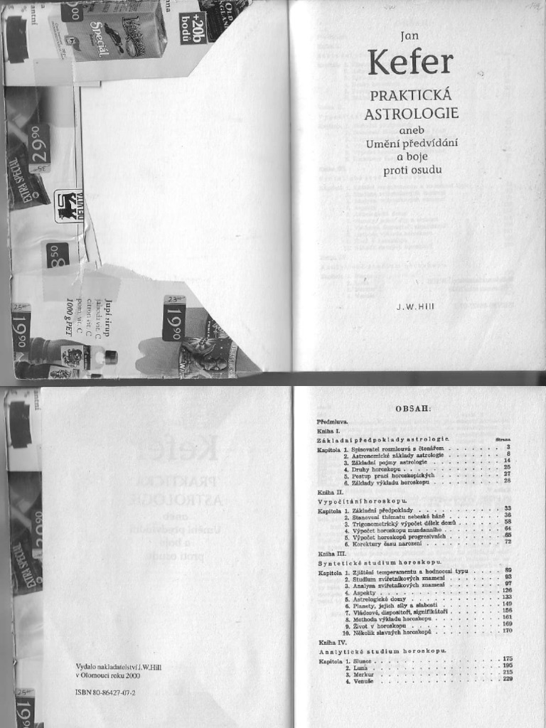 Jan Kefer - Praktická Astrologie | PDF