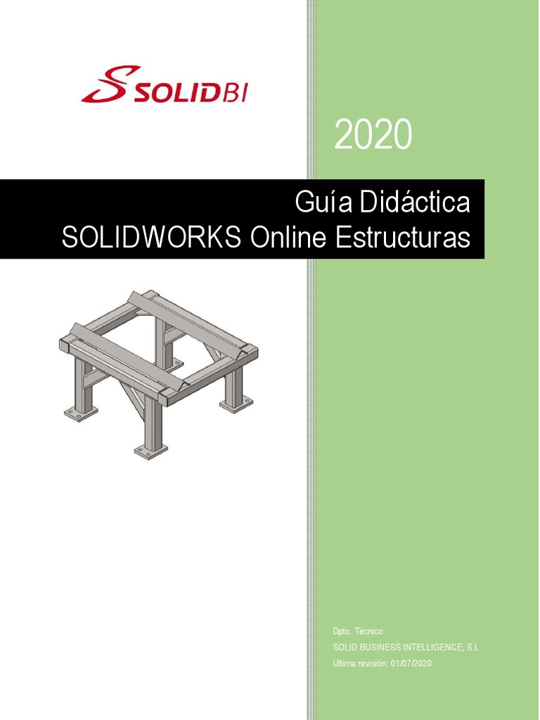 Guia Didactica Curso SOLIDWORKS Estructuras | PDF | Diseño | Evaluación
