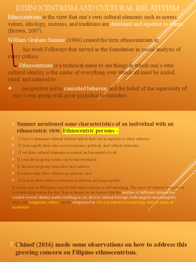 Concept Notes Ethnocentrism and Cultural Relativism 1 | PDF | Morality ...