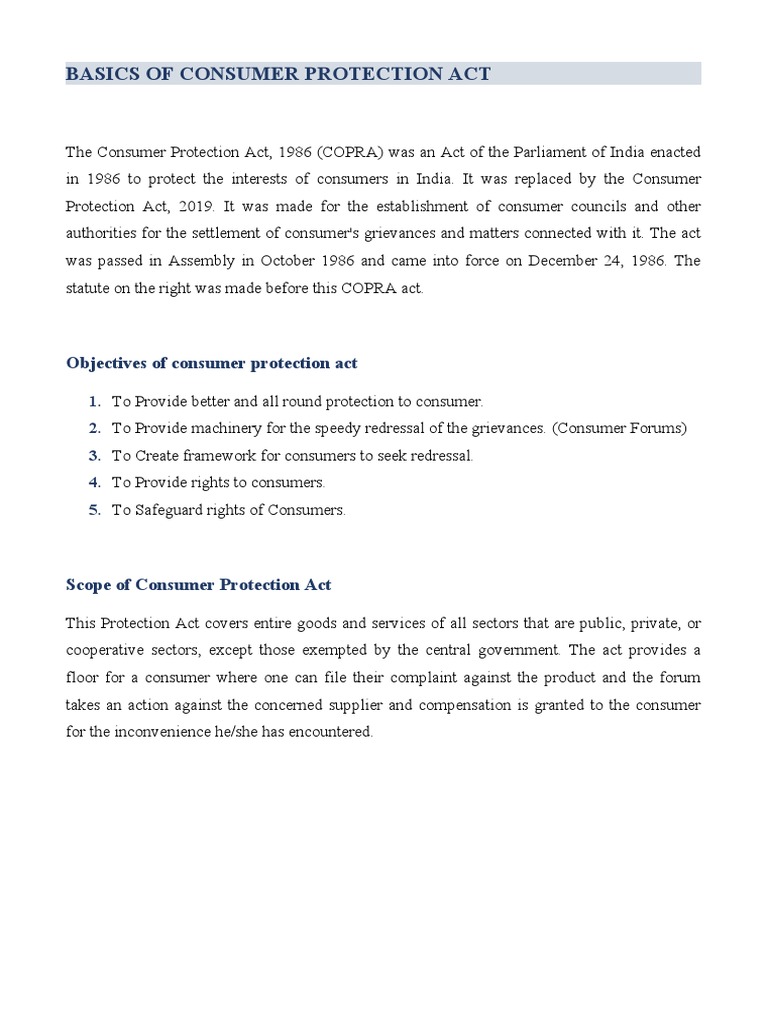 Understanding Consumer Definition in Law | PDF | Goods | Consumer ...