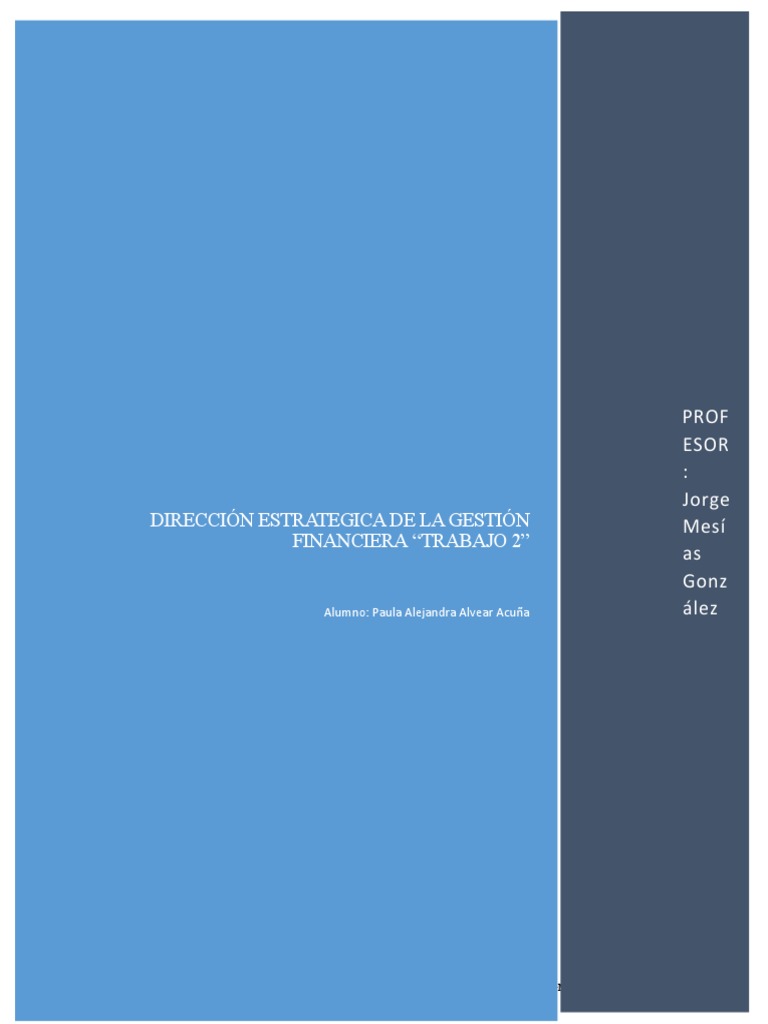 Trabajo 2 Paula Alvear Acuña | PDF | Arbitraje | Compartir (Finanzas)