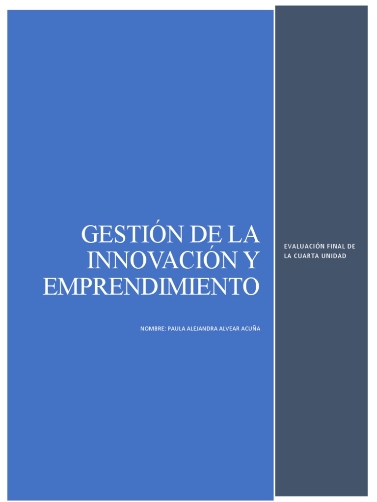 Evaluacionfinal - Paula Alvear Acuña | PDF | Iniciativa empresarial | Pequeñas y medianas empresas