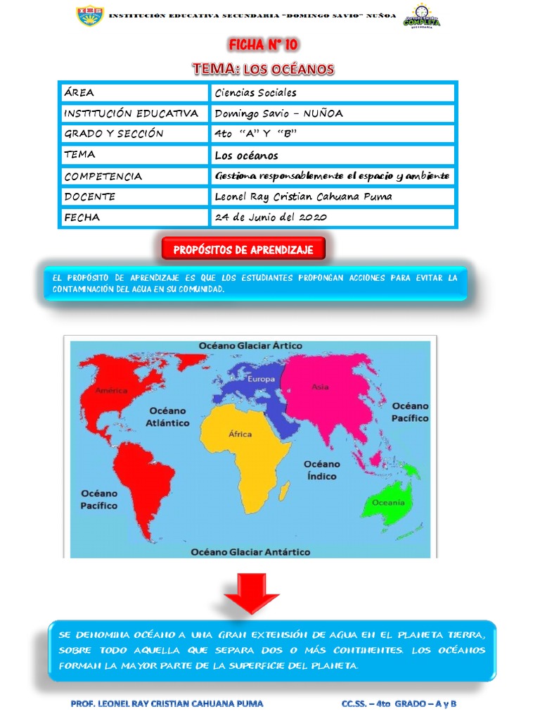 Los Oceanos | PDF | Océanos | Tierra