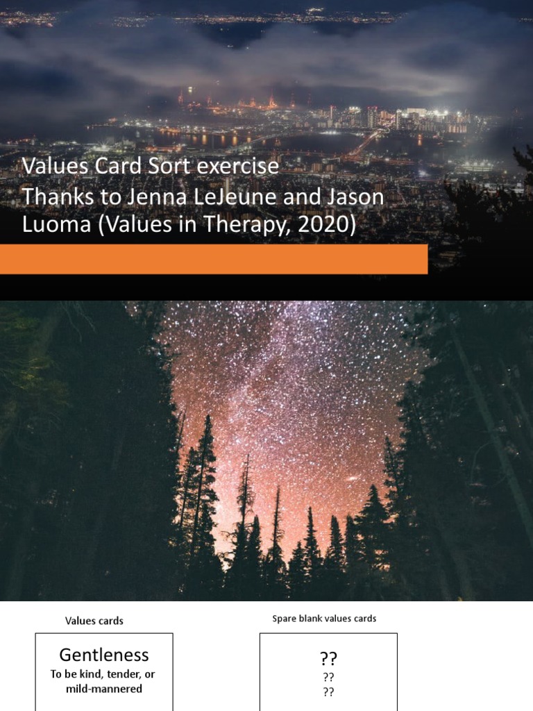 Virtual Values Card Sort - v3 | PDF | Love | Applied Ethics