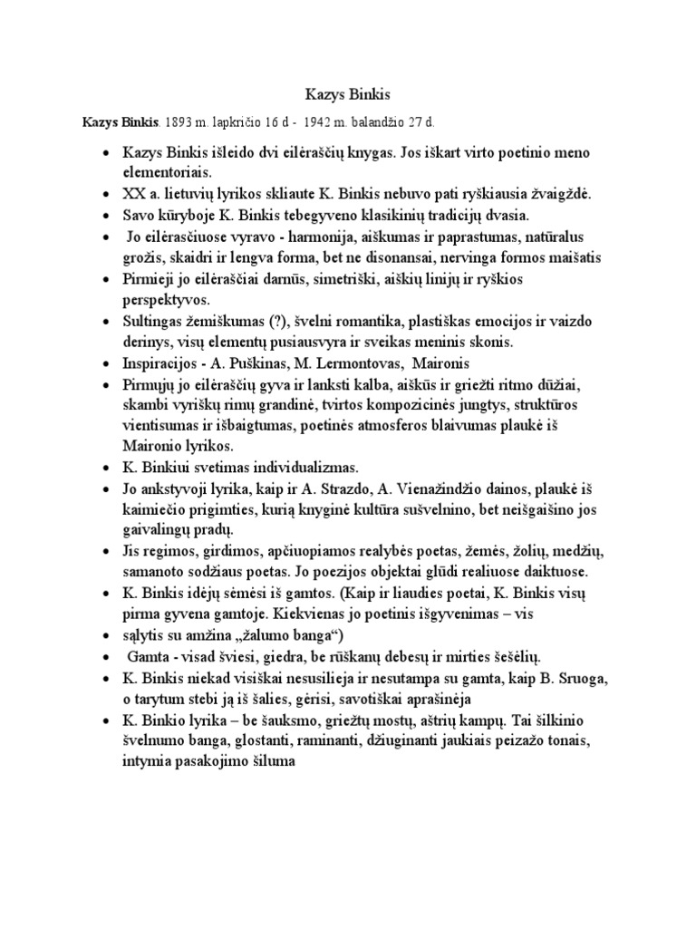 Kazys Binkis | PDF