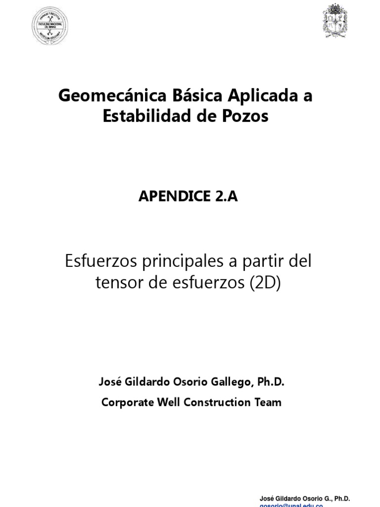 2.a Apendice 2.a-Esfuerzos Principales Unalmed | PDF | Geometría ...