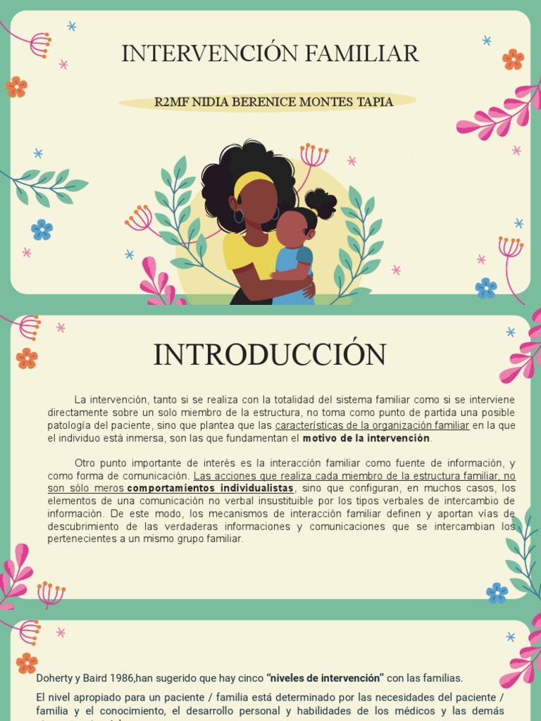 Intervencion Familiar | PDF | Toma de decisiones | Psicoterapia